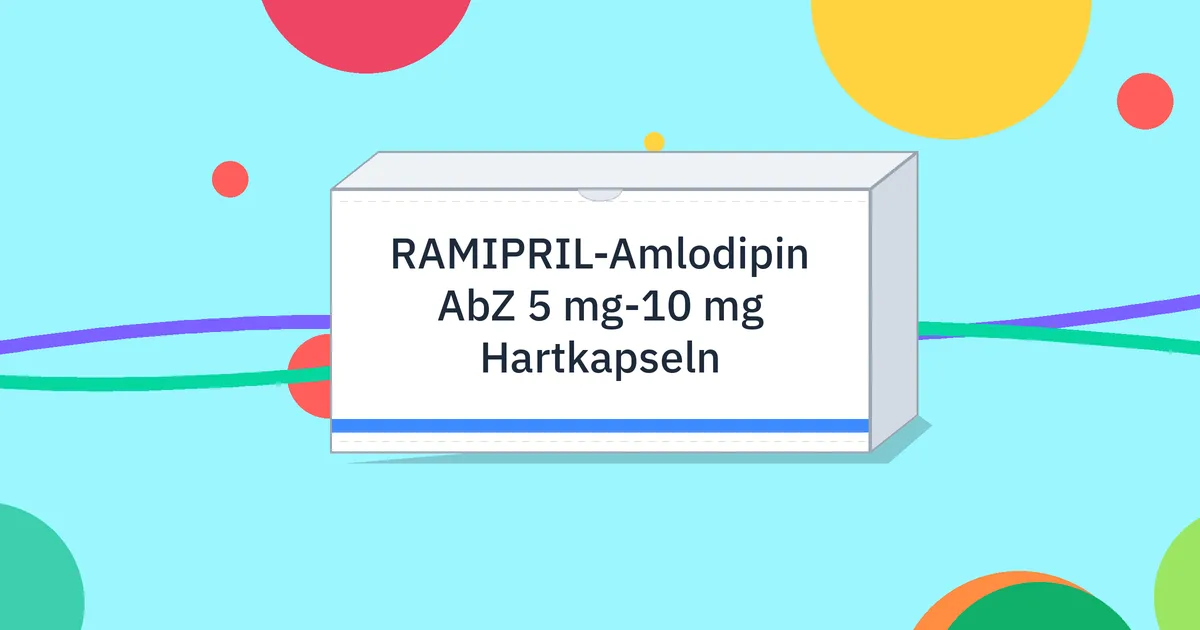 Symbolbild: Packung mit der Aufschrift RAMIPRIL-Amlodipin AbZ 5 mg-10 mg Hartkapseln (PZN 13578172) – Verfügbarkeit und Bezug in Apotheken in Frankfurt am Main