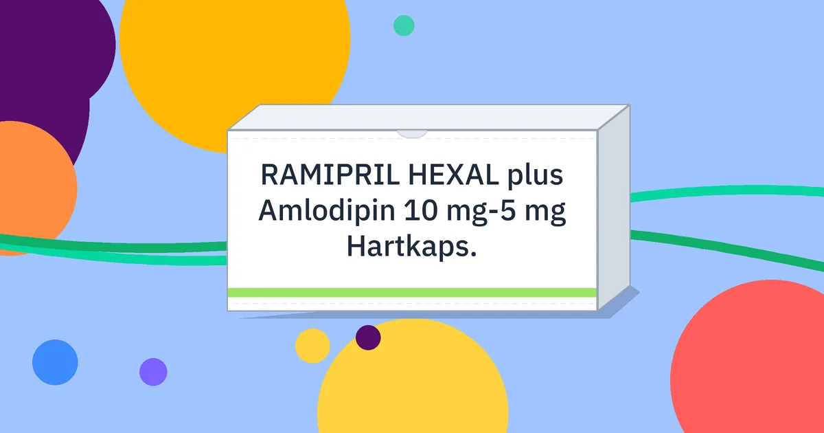 Symbolbild: Packung mit der Aufschrift RAMIPRIL HEXAL plus Amlodipin 10 mg-5 mg Hartkaps. (PZN 09635160) – Verfügbarkeit und Bezug in Apotheken in Frankfurt am Main