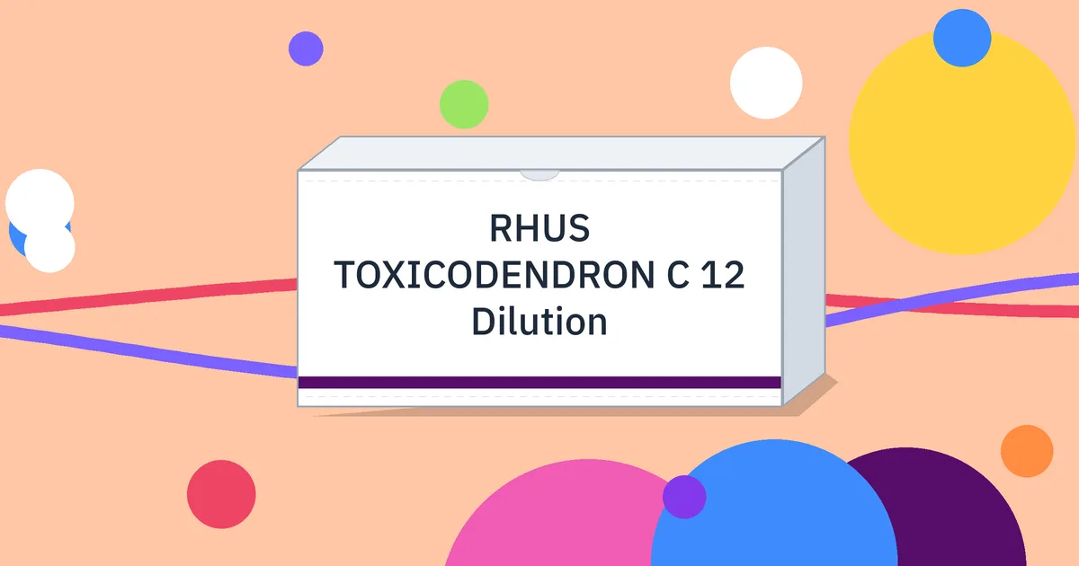 Symbolbild: Packung mit der Aufschrift RHUS TOXICODENDRON C 12 Dilution (PZN 07178899) – Verfügbarkeit und Bezug in Apotheken in Frankfurt am Main