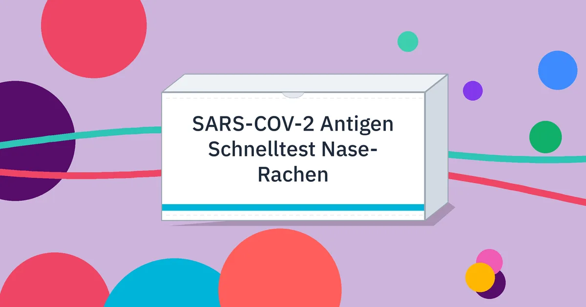 Symbolbild: Packung mit der Aufschrift SARS-COV-2 Antigen Schnelltest Nase-Rachen (PZN 17520206) – Verfügbarkeit und Bezug in Apotheken in Frankfurt am Main