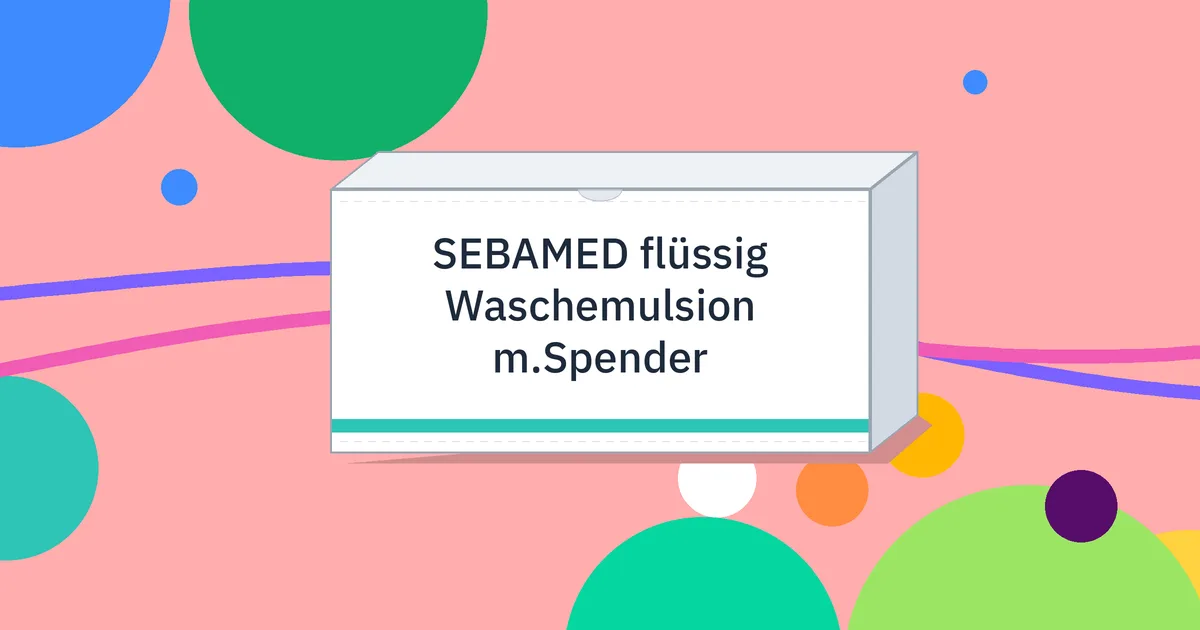 Symbolbild: Packung mit der Aufschrift SEBAMED flüssig Waschemulsion m.Spender (PZN 07626263) – Verfügbarkeit und Bezug in Apotheken in Frankfurt am Main