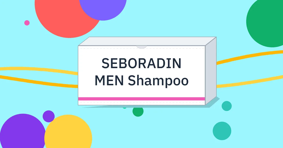 Symbolbild: Packung mit der Aufschrift SEBORADIN MEN Shampoo (PZN 18402549) – Verfügbarkeit und Bezug in Apotheken in Frankfurt am Main