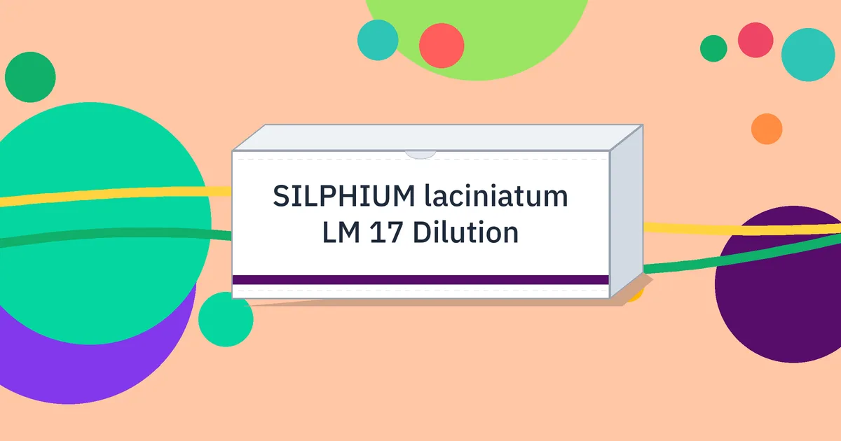 Symbolbild: Packung mit der Aufschrift SILPHIUM laciniatum LM 17 Dilution (PZN 13679157) – Verfügbarkeit und Bezug in Apotheken in Frankfurt am Main