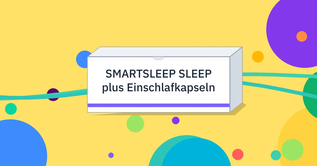 Symbolbild: Packung mit der Aufschrift SMARTSLEEP SLEEP plus Einschlafkapseln (PZN 17263442) – Verfügbarkeit und Bezug in Apotheken in Frankfurt am Main