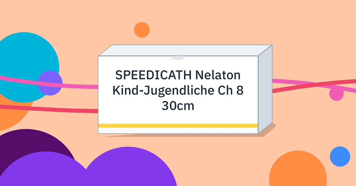 Symbolbild: Packung mit der Aufschrift SPEEDICATH Nelaton Kind-Jugendliche Ch 8 30cm (PZN 09712021) – Verfügbarkeit und Bezug in Apotheken in Frankfurt am Main