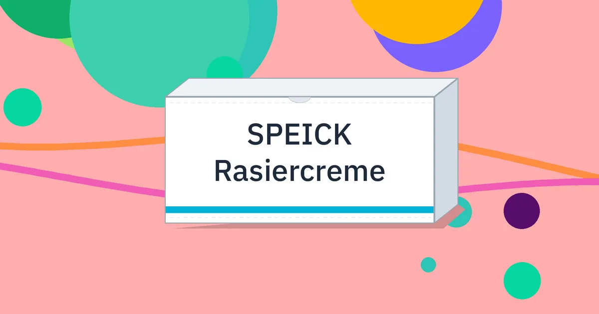 Symbolbild: Packung mit der Aufschrift SPEICK Rasiercreme (PZN 03197380) – Verfügbarkeit und Bezug in Apotheken in Frankfurt am Main