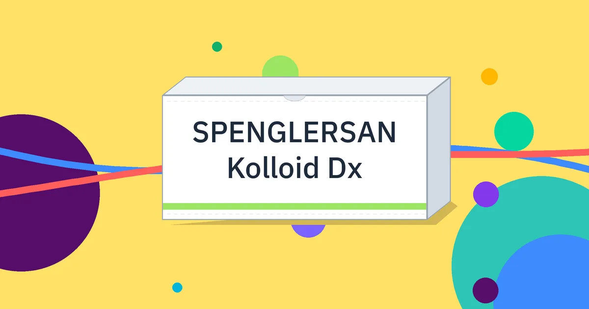 Symbolbild: Packung mit der Aufschrift SPENGLERSAN Kolloid Dx (PZN 03525306) – Verfügbarkeit und Bezug in Apotheken in Frankfurt am Main