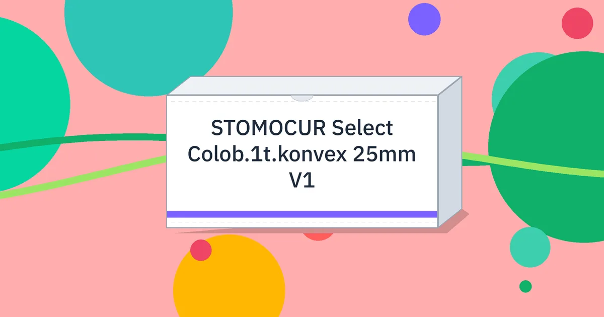 Symbolbild: Packung mit der Aufschrift STOMOCUR Select Colob.1t.konvex 25mm V1 (PZN 18198735) – Verfügbarkeit und Bezug in Apotheken in Frankfurt am Main