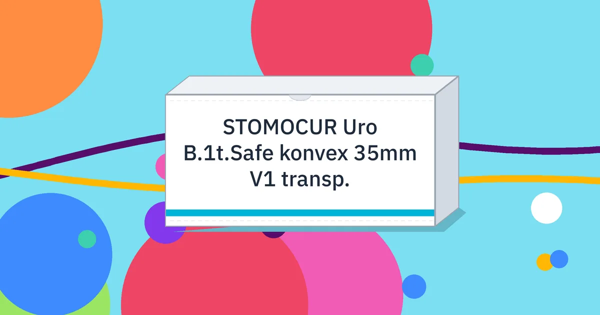 Symbolbild: Packung mit der Aufschrift STOMOCUR Uro B.1t.Safe konvex 35mm V1 transp. (PZN 16622525) – Verfügbarkeit und Bezug in Apotheken in Frankfurt am Main