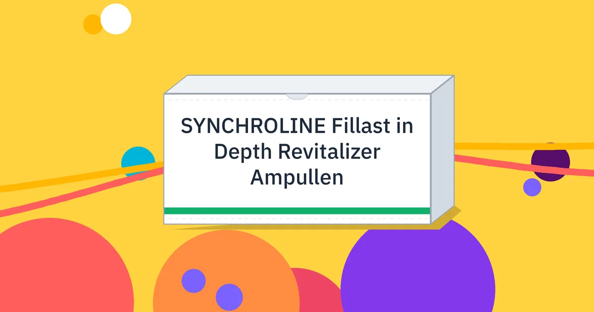 Symbolbild: Packung mit der Aufschrift SYNCHROLINE Fillast in Depth Revitalizer Ampullen (PZN 09384120) – Verfügbarkeit und Bezug in Apotheken in Frankfurt am Main
