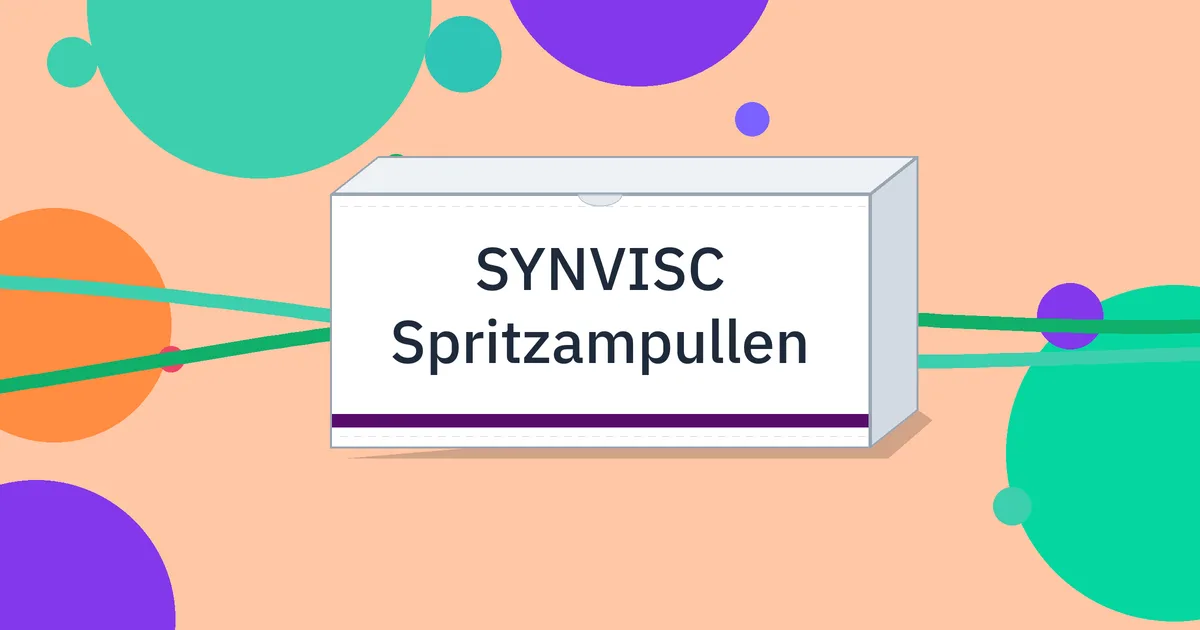Symbolbild: Packung mit der Aufschrift SYNVISC Spritzampullen (PZN 17843777) – Verfügbarkeit und Bezug in Apotheken in Frankfurt am Main