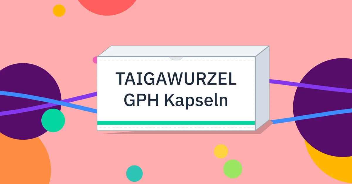 Symbolbild: Packung mit der Aufschrift TAIGAWURZEL GPH Kapseln (PZN 15294674) – Verfügbarkeit und Bezug in Apotheken in Frankfurt am Main