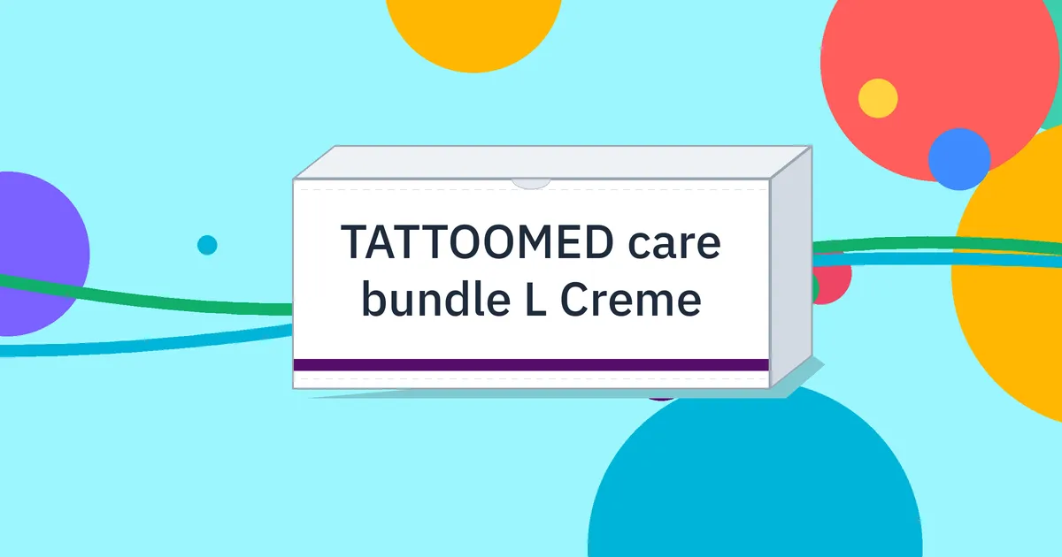 Symbolbild: Packung mit der Aufschrift TATTOOMED care bundle L Creme (PZN 19288699) – Verfügbarkeit und Bezug in Apotheken in Frankfurt am Main