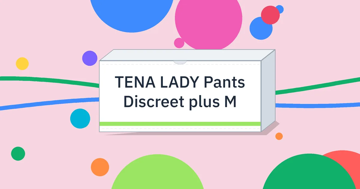 Symbolbild: Packung mit der Aufschrift TENA LADY Pants Discreet plus M (PZN 11846993) – Verfügbarkeit und Bezug in Apotheken in Frankfurt am Main