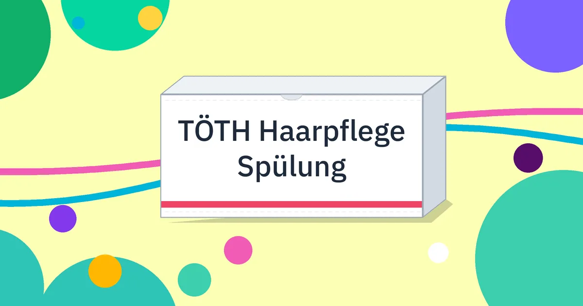 Symbolbild: Packung mit der Aufschrift TÖTH Haarpflege Spülung (PZN 02290663) – Verfügbarkeit und Bezug in Apotheken in Frankfurt am Main