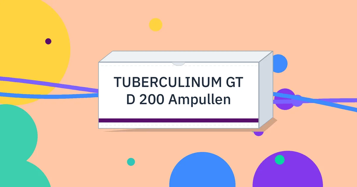 Symbolbild: Packung mit der Aufschrift TUBERCULINUM GT D 200 Ampullen (PZN 11708736) – Verfügbarkeit und Bezug in Apotheken in Frankfurt am Main