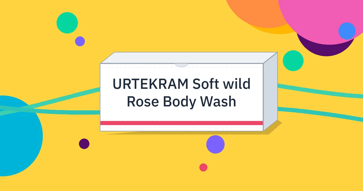 Symbolbild: Packung mit der Aufschrift URTEKRAM Soft wild Rose Body Wash (PZN 19478069) – Verfügbarkeit und Bezug in Apotheken in Frankfurt am Main