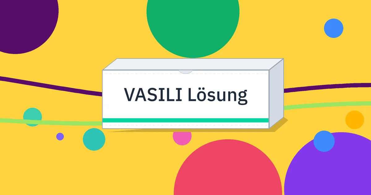 Symbolbild: Packung mit der Aufschrift VASILI Lösung (PZN 05022785) – Verfügbarkeit und Bezug in Apotheken in Frankfurt am Main