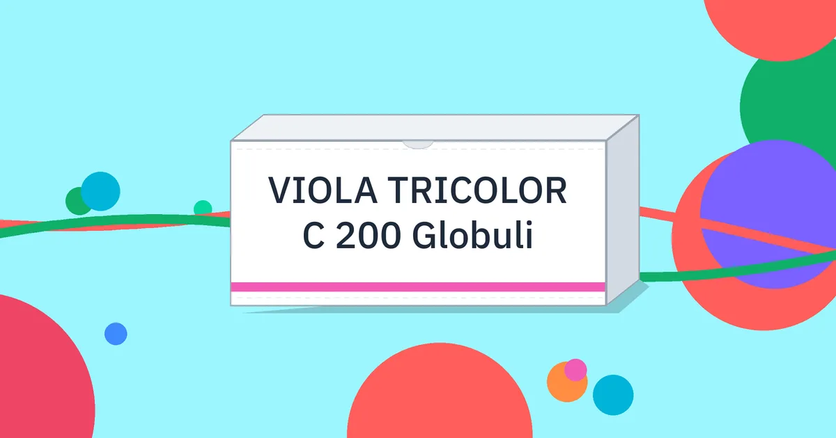 Symbolbild: Packung mit der Aufschrift VIOLA TRICOLOR C 200 Globuli (PZN 16694648) – Verfügbarkeit und Bezug in Apotheken in Frankfurt am Main