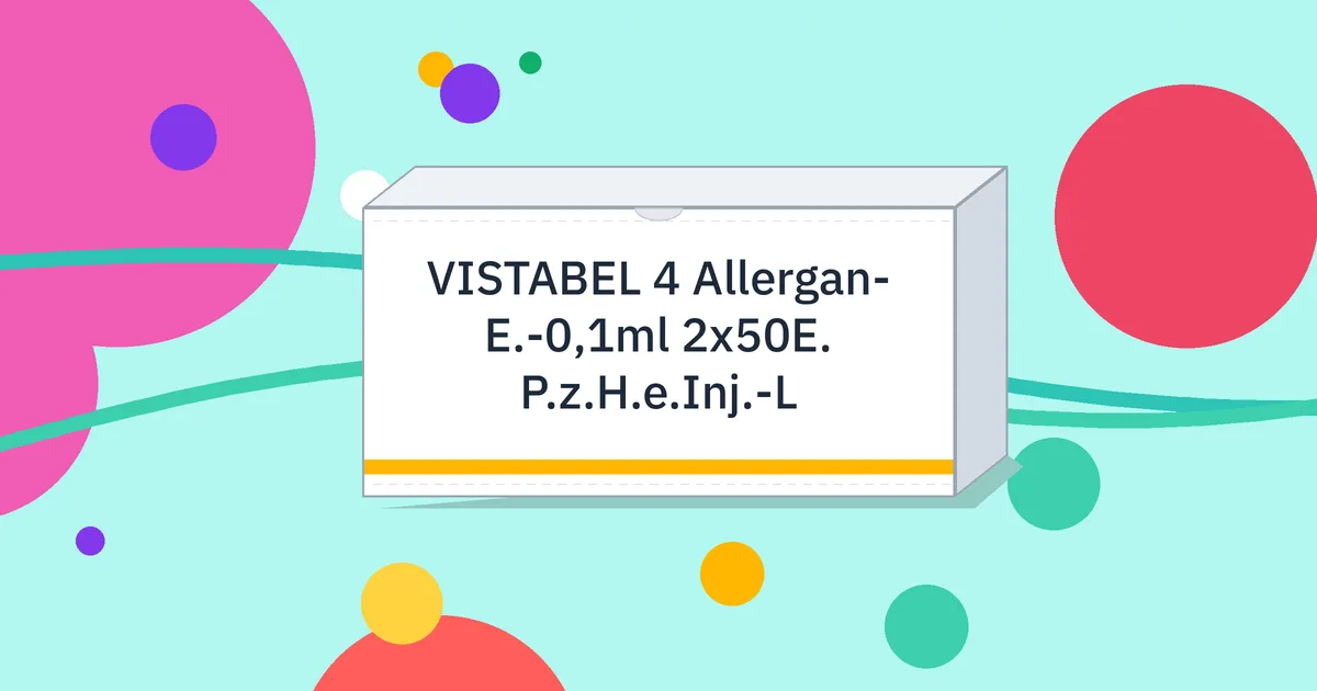 Symbolbild: Packung mit der Aufschrift VISTABEL 4 Allergan-E.-0,1ml 2x50E. P.z.H.e.Inj.-L (PZN 17526723) – Verfügbarkeit und Bezug in Apotheken in Frankfurt am Main