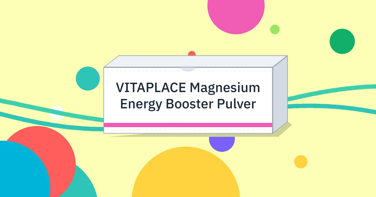 Symbolbild: Packung mit der Aufschrift VITAPLACE Magnesium Energy Booster Pulver (PZN 19486063) – Verfügbarkeit und Bezug in Apotheken in Frankfurt am Main