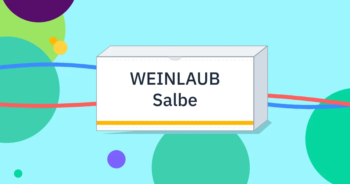 Symbolbild: Packung mit der Aufschrift WEINLAUB Salbe (PZN 17556084) – Verfügbarkeit und Bezug in Apotheken in Frankfurt am Main