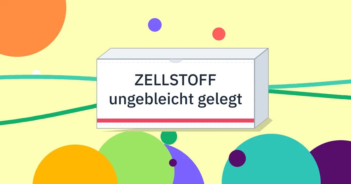 Symbolbild: Packung mit der Aufschrift ZELLSTOFF ungebleicht gelegt (PZN 03856581) – Verfügbarkeit und Bezug in Apotheken in Frankfurt am Main