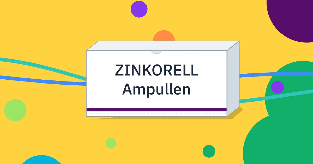 Symbolbild: Packung mit der Aufschrift ZINKORELL Ampullen (PZN 04689932) – Verfügbarkeit und Bezug in Apotheken in Frankfurt am Main