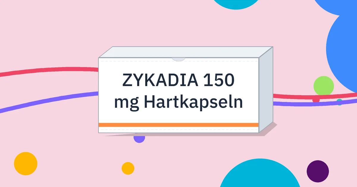 Symbolbild: Packung mit der Aufschrift ZYKADIA 150 mg Hartkapseln (PZN 18305734) – Verfügbarkeit und Bezug in Apotheken in Frankfurt am Main