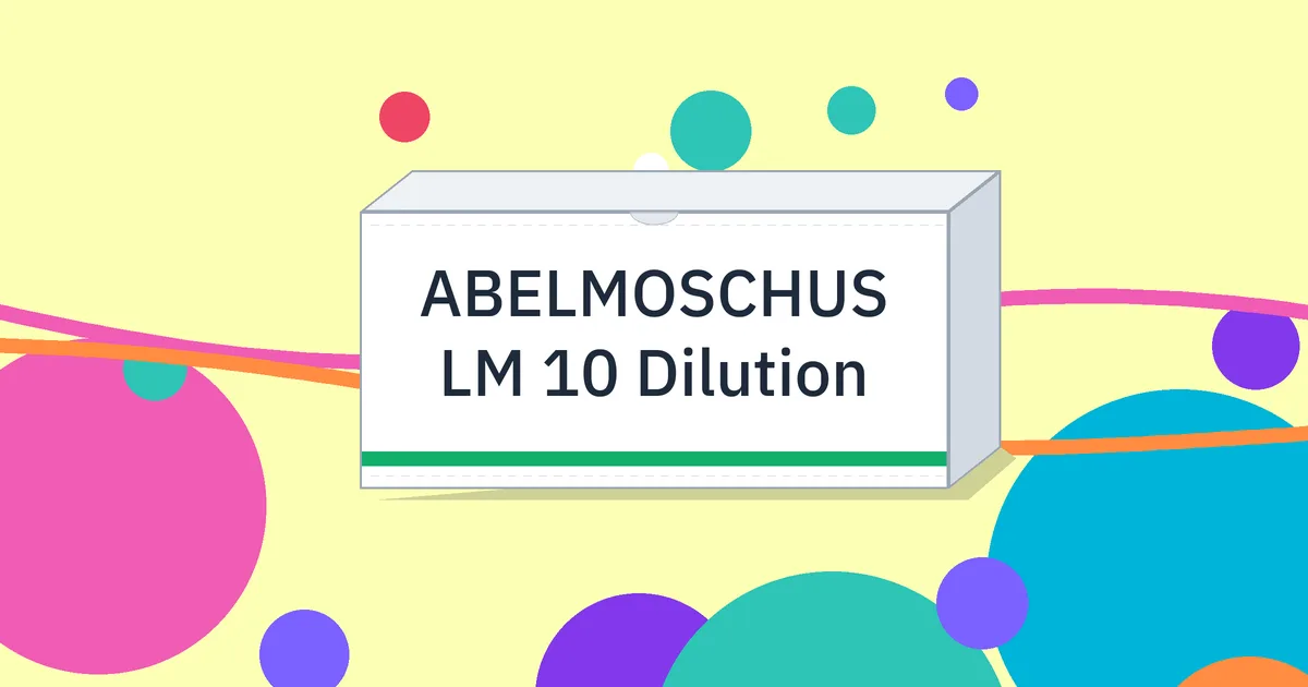 Symbolbild: Packung mit der Aufschrift ABELMOSCHUS LM 10 Dilution (PZN 12750172) – Verfügbarkeit und Bezug in Apotheken in Frankfurt am Main