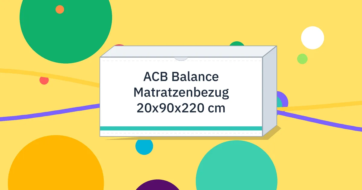 Symbolbild: Packung mit der Aufschrift ACB Balance Matratzenbezug 20x90x220 cm (PZN 11648744) – Verfügbarkeit und Bezug in Apotheken in Frankfurt am Main