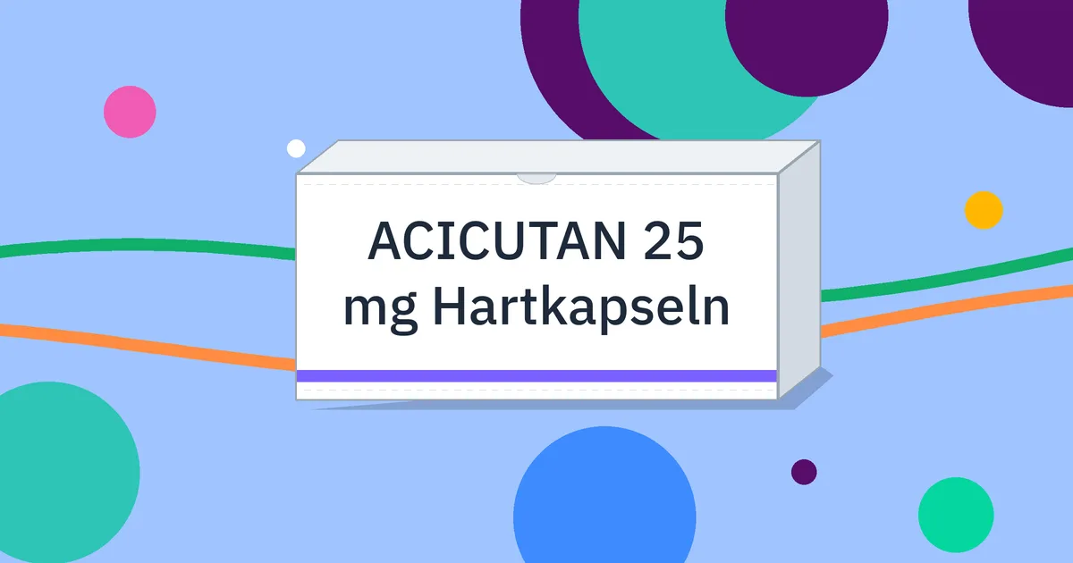 Symbolbild: Packung mit der Aufschrift ACICUTAN 25 mg Hartkapseln (PZN 09223167) – Verfügbarkeit und Bezug in Apotheken in Frankfurt am Main