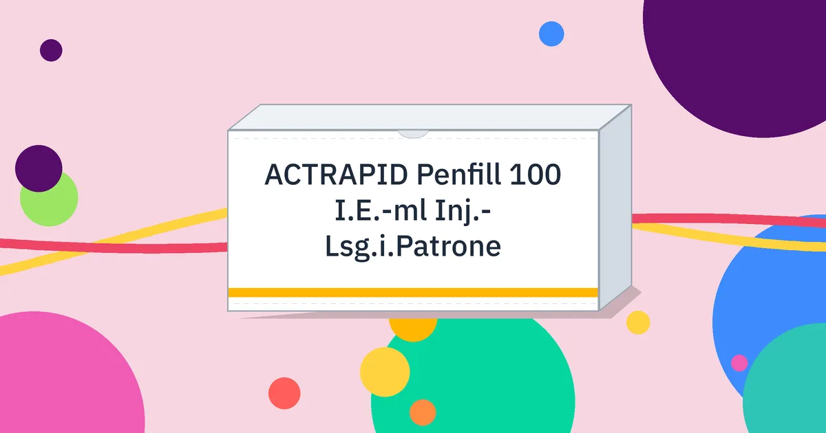 Symbolbild: Packung mit der Aufschrift ACTRAPID Penfill 100 I.E.-ml Inj.-Lsg.i.Patrone (PZN 13711808) – Verfügbarkeit und Bezug in Apotheken in Frankfurt am Main