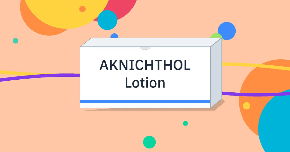 Symbolbild: Packung mit der Aufschrift AKNICHTHOL Lotion (PZN 00778521) – Verfügbarkeit und Bezug in Apotheken in Frankfurt am Main