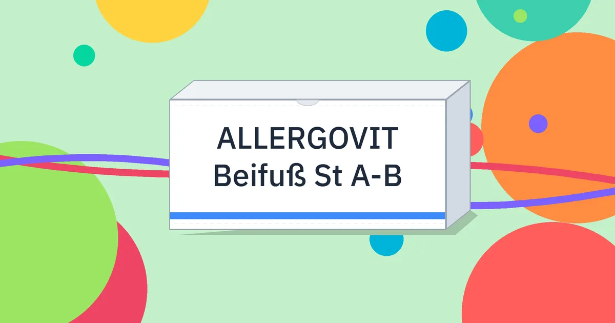 Symbolbild: Packung mit der Aufschrift ALLERGOVIT Beifuß St A-B (PZN 00534233) – Verfügbarkeit und Bezug in Apotheken in Frankfurt am Main