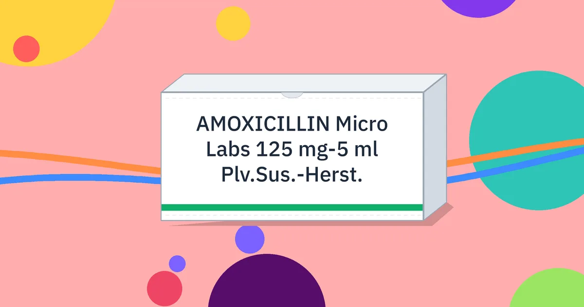 Symbolbild: Packung mit der Aufschrift AMOXICILLIN Micro Labs 125 mg-5 ml Plv.Sus.-Herst. (PZN 11677674) – Verfügbarkeit und Bezug in Apotheken in Frankfurt am Main