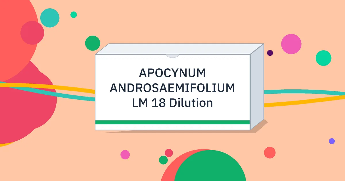 Symbolbild: Packung mit der Aufschrift APOCYNUM ANDROSAEMIFOLIUM LM 18 Dilution (PZN 13380369) – Verfügbarkeit und Bezug in Apotheken in Frankfurt am Main