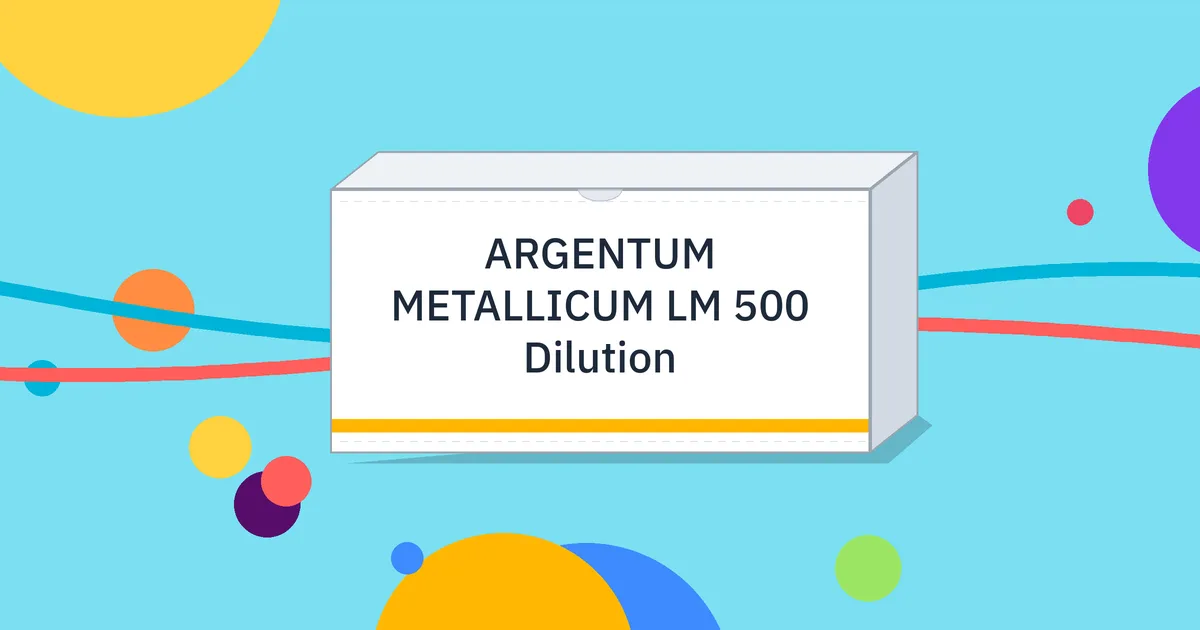Symbolbild: Packung mit der Aufschrift ARGENTUM METALLICUM LM 500 Dilution (PZN 14032736) – Verfügbarkeit und Bezug in Apotheken in Frankfurt am Main
