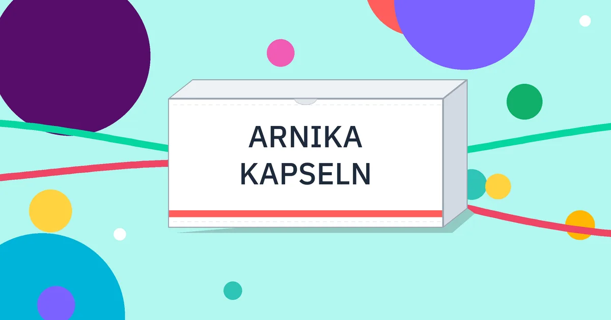 Symbolbild: Packung mit der Aufschrift ARNIKA KAPSELN (PZN 07335608) – Verfügbarkeit und Bezug in Apotheken in Frankfurt am Main