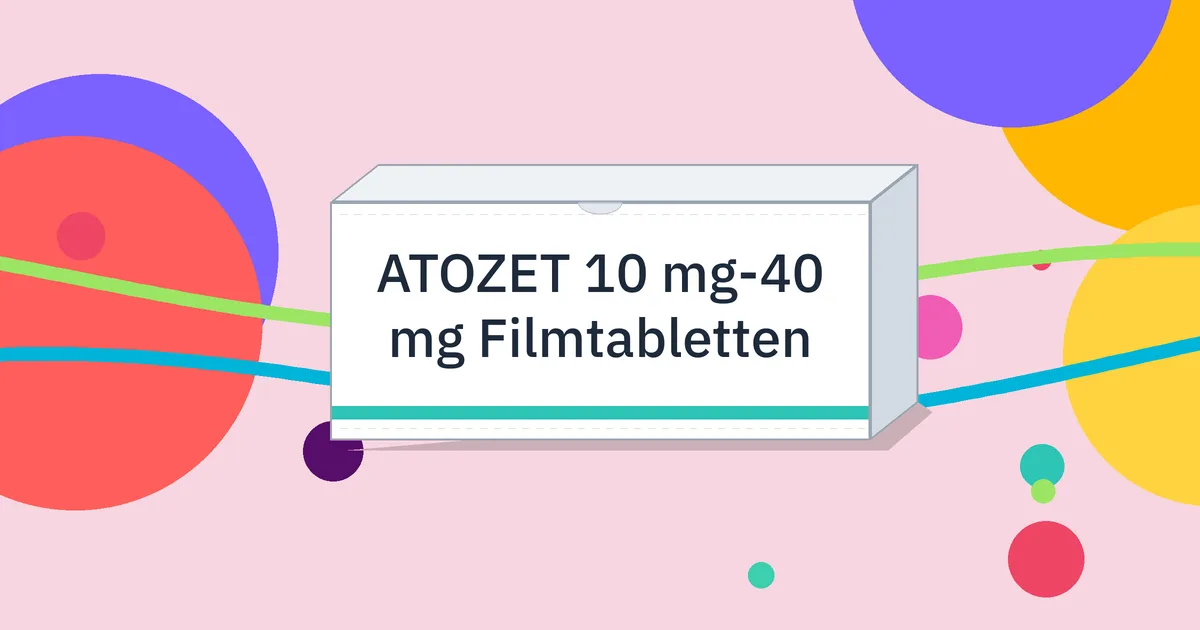 Symbolbild: Packung mit der Aufschrift ATOZET 10 mg-40 mg Filmtabletten (PZN 12494094) – Verfügbarkeit und Bezug in Apotheken in Frankfurt am Main
