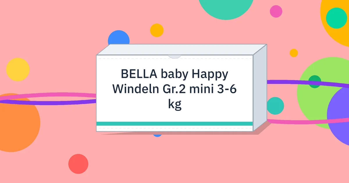 Symbolbild: Packung mit der Aufschrift BELLA baby Happy Windeln Gr.2 mini 3-6 kg (PZN 15210157) – Verfügbarkeit und Bezug in Apotheken in Frankfurt am Main