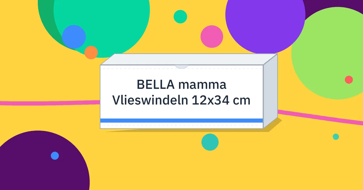 Symbolbild: Packung mit der Aufschrift BELLA mamma Vlieswindeln 12x34 cm (PZN 01219166) – Verfügbarkeit und Bezug in Apotheken in Frankfurt am Main