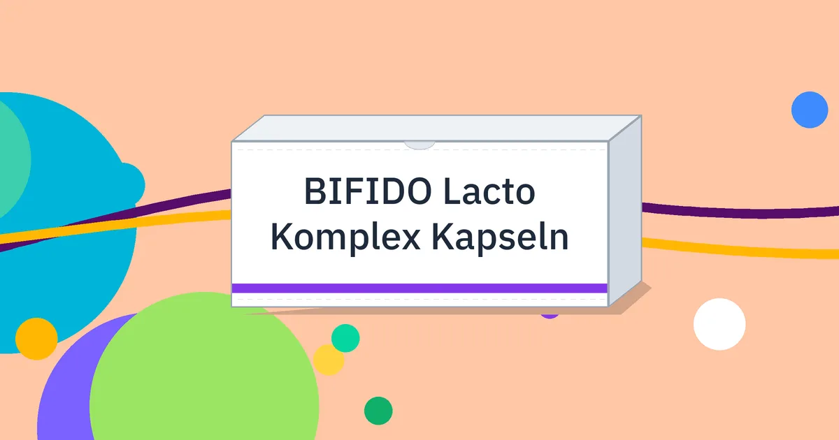 Symbolbild: Packung mit der Aufschrift BIFIDO Lacto Komplex Kapseln (PZN 19275828) – Verfügbarkeit und Bezug in Apotheken in Frankfurt am Main