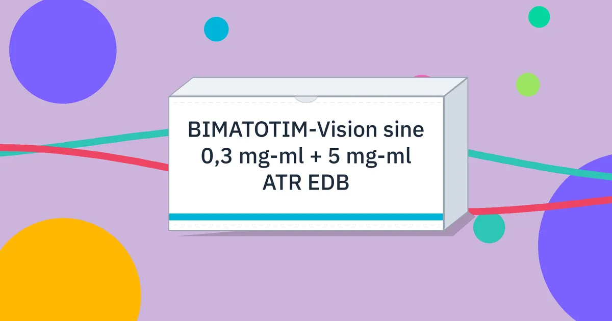Symbolbild: Packung mit der Aufschrift BIMATOTIM-Vision sine 0,3 mg-ml + 5 mg-ml ATR EDB (PZN 19118477) – Verfügbarkeit und Bezug in Apotheken in Frankfurt am Main