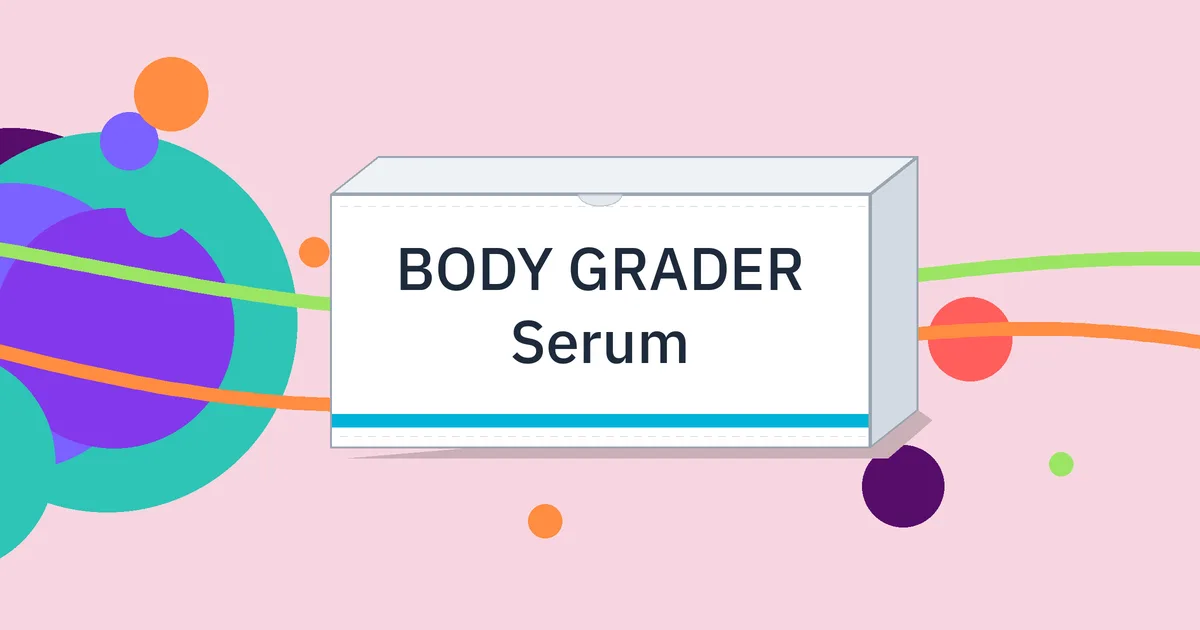 Symbolbild: Packung mit der Aufschrift BODY GRADER Serum (PZN 01117537) – Verfügbarkeit und Bezug in Apotheken in Frankfurt am Main