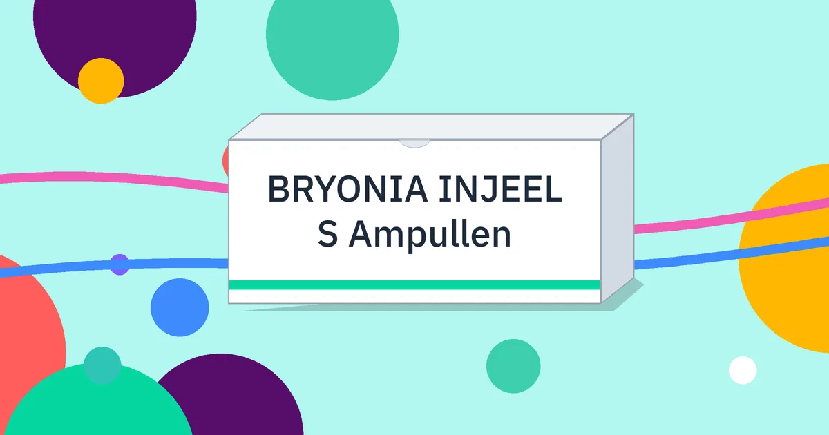 Symbolbild: Packung mit der Aufschrift BRYONIA INJEEL S Ampullen (PZN 04562083) – Verfügbarkeit und Bezug in Apotheken in Frankfurt am Main