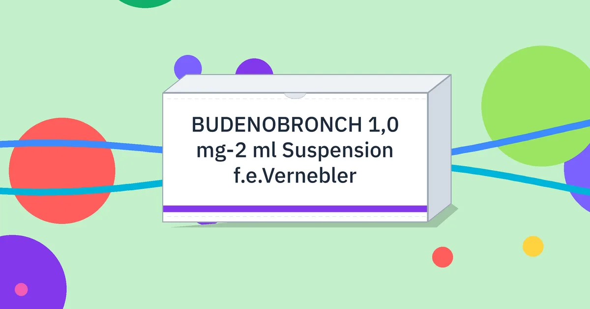 Symbolbild: Packung mit der Aufschrift BUDENOBRONCH 1,0 mg-2 ml Suspension f.e.Vernebler (PZN 05986767) – Verfügbarkeit und Bezug in Apotheken in Frankfurt am Main