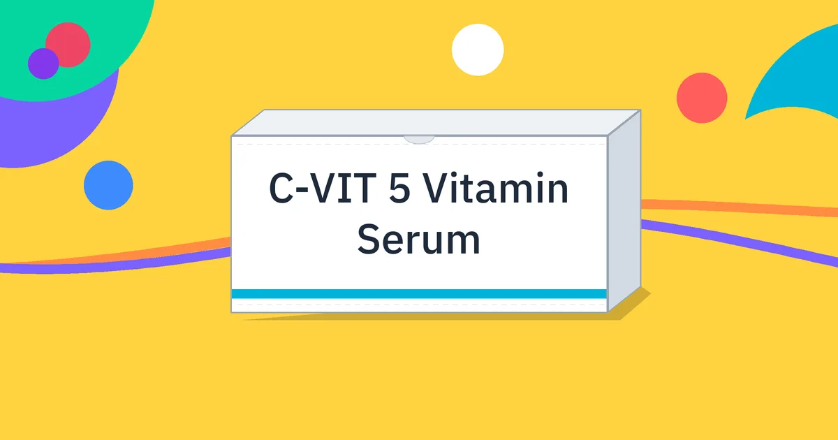 Symbolbild: Packung mit der Aufschrift C-VIT 5 Vitamin Serum (PZN 18719683) – Verfügbarkeit und Bezug in Apotheken in Frankfurt am Main