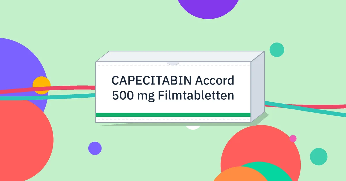 Symbolbild: Packung mit der Aufschrift CAPECITABIN Accord 500 mg Filmtabletten (PZN 19992197) – Verfügbarkeit und Bezug in Apotheken in Frankfurt am Main