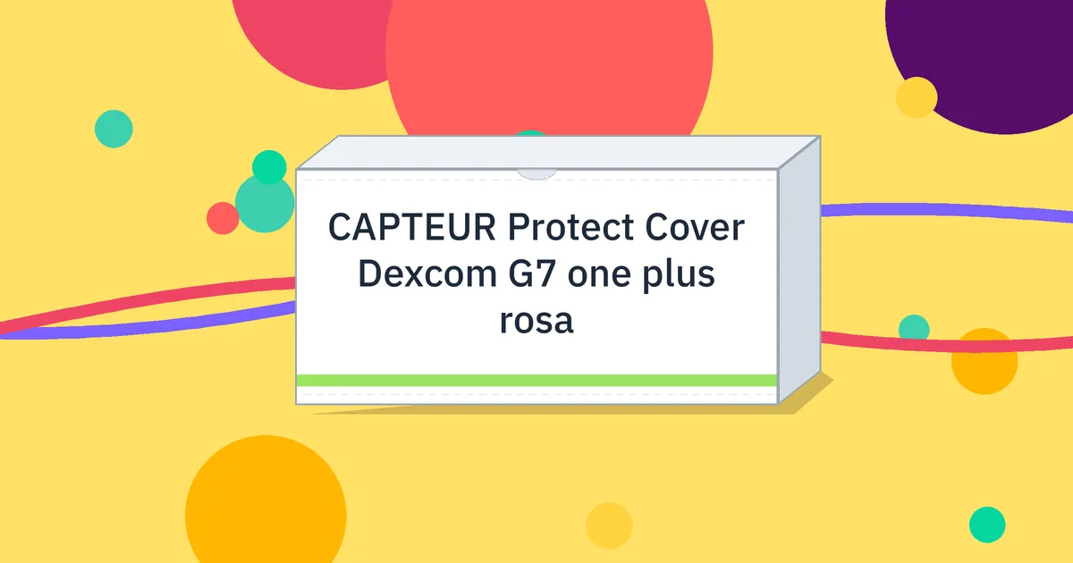 Symbolbild: Packung mit der Aufschrift CAPTEUR Protect Cover Dexcom G7 one plus rosa (PZN 20203892) – Verfügbarkeit und Bezug in Apotheken in Frankfurt am Main